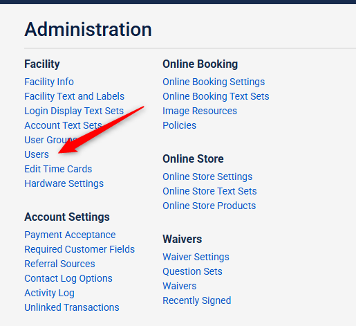 Managing Users – PCS Help