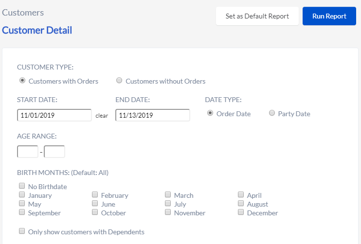 Customer Detail Report – PCS Help